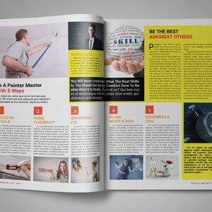 50 Pgs Magazine Template V2 - Etsy