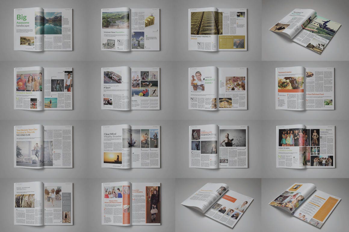 A5 Multipurpose Magazine Template 1 - Etsy