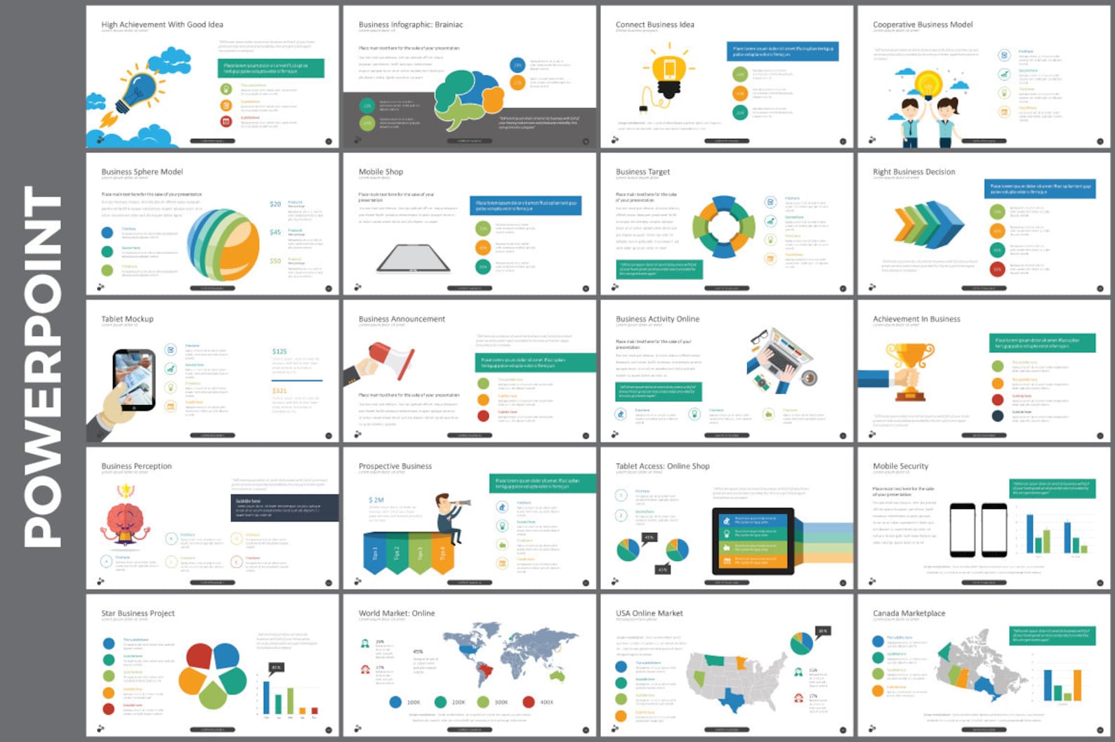 Plantilla de presentación de proyectos corporativos - Etsy España