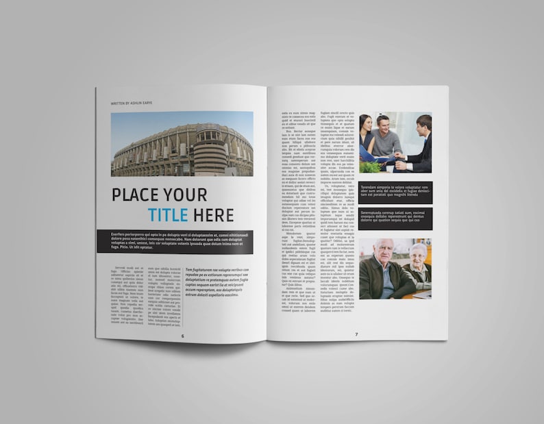 Corporate Magazine Template - Etsy