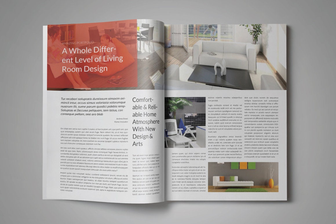 Simply Magazine Template - Etsy