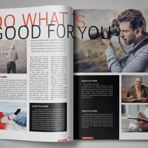 50 Pgs Magazine Template V2 - Etsy