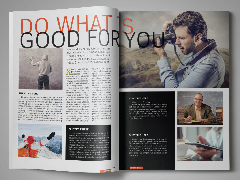 50 Pgs Indesign Magazine Template - Etsy