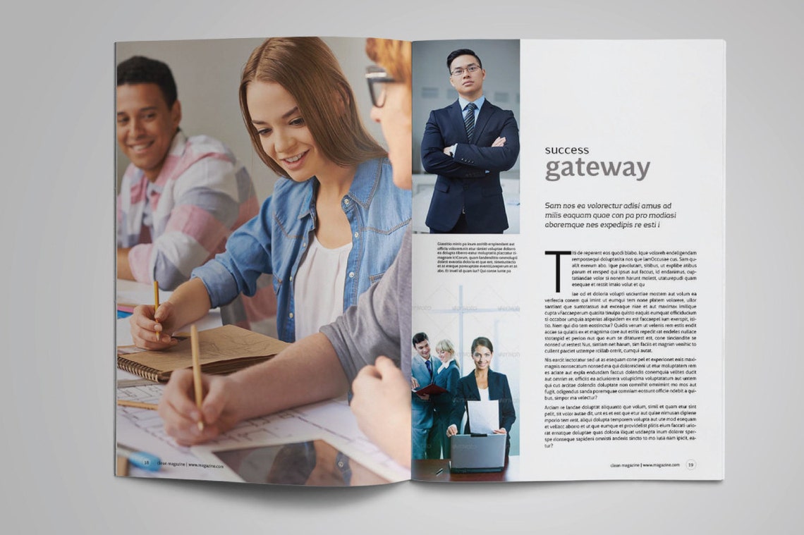 Corporate Magazine Template V2 - Etsy
