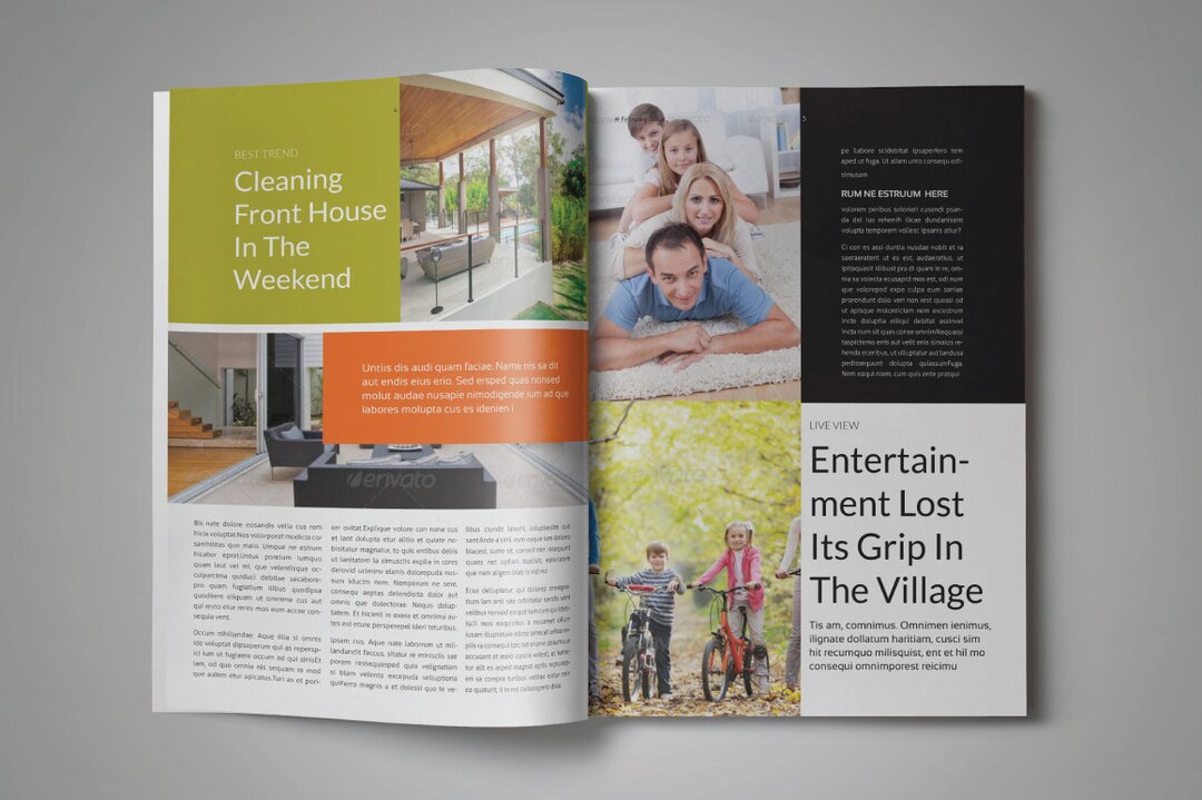 Simply Magazine Template - Etsy