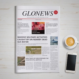 Indesign Global Newspaper Template - Etsy