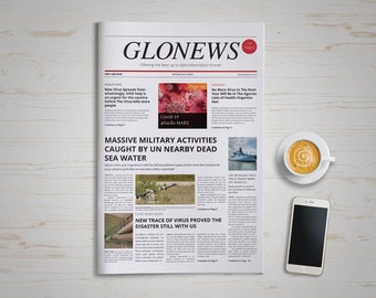 Indesign Global Newspaper Template - Etsy