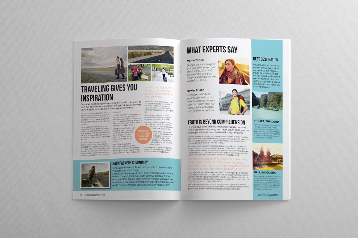 Indesign Newsletter Template 3 - Etsy