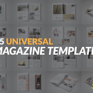 A5 Multipurpose Magazine Template 1 - Etsy