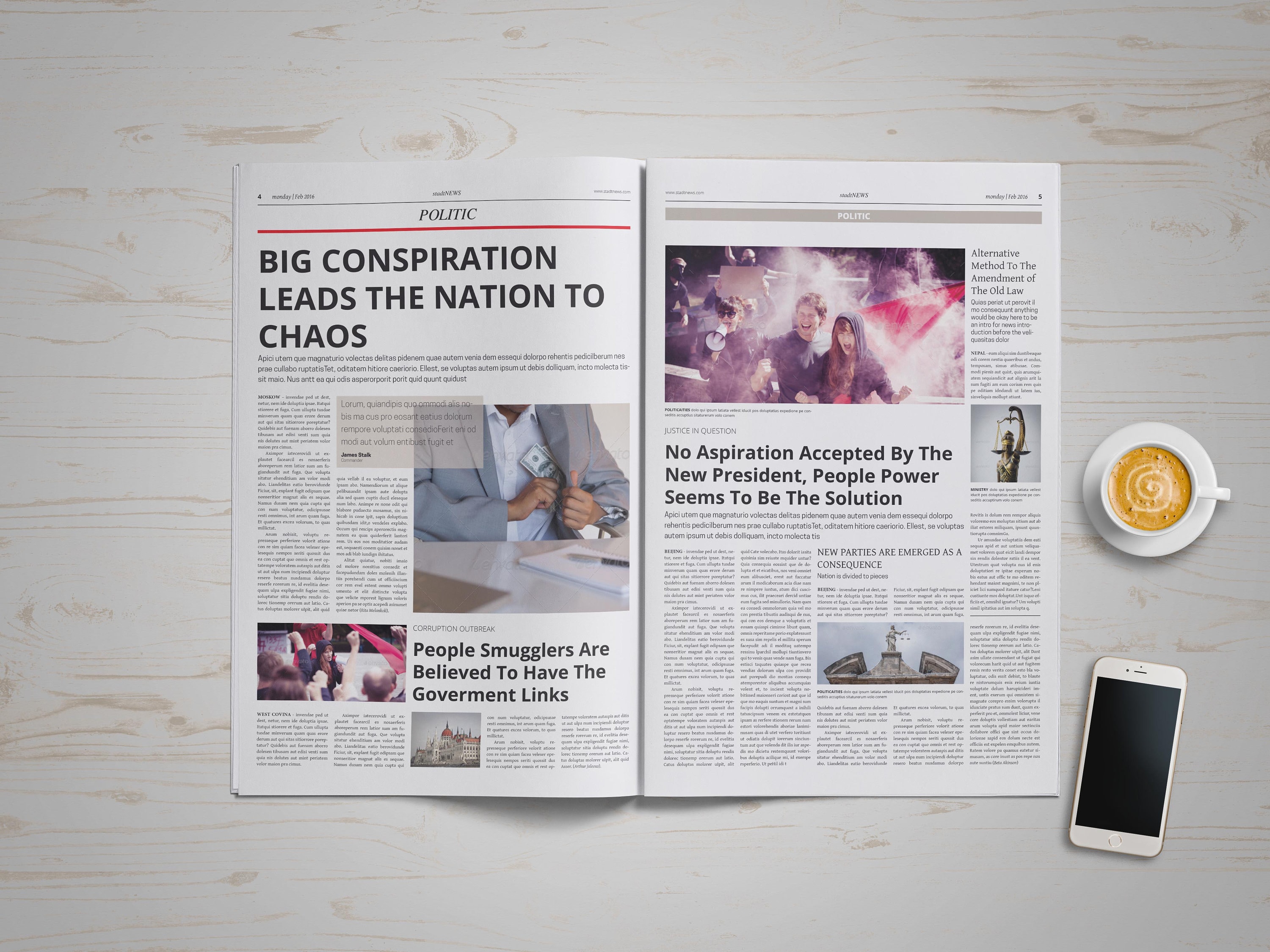 Multipurpose Newspaper Template - Etsy