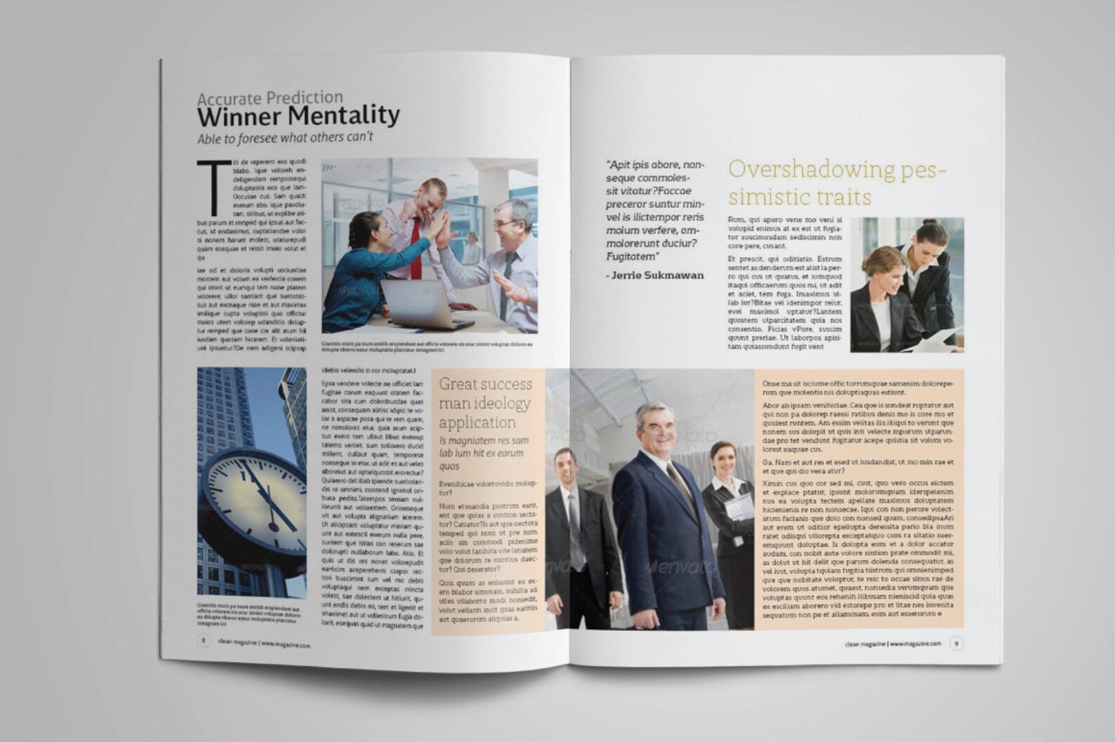 Corporate Magazine Template V2 - Etsy