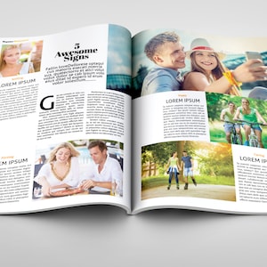 50 Pages Magazine Template V3 - Etsy