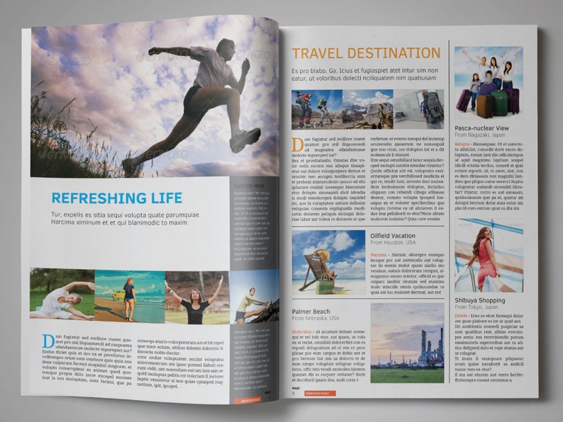 50 Pgs Indesign Magazine Template - Etsy