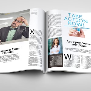 50 Pages Magazine Template V3 - Etsy