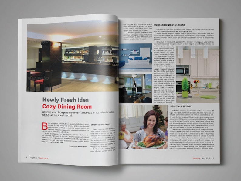 50 Pgs Magazine Template V2 - Etsy