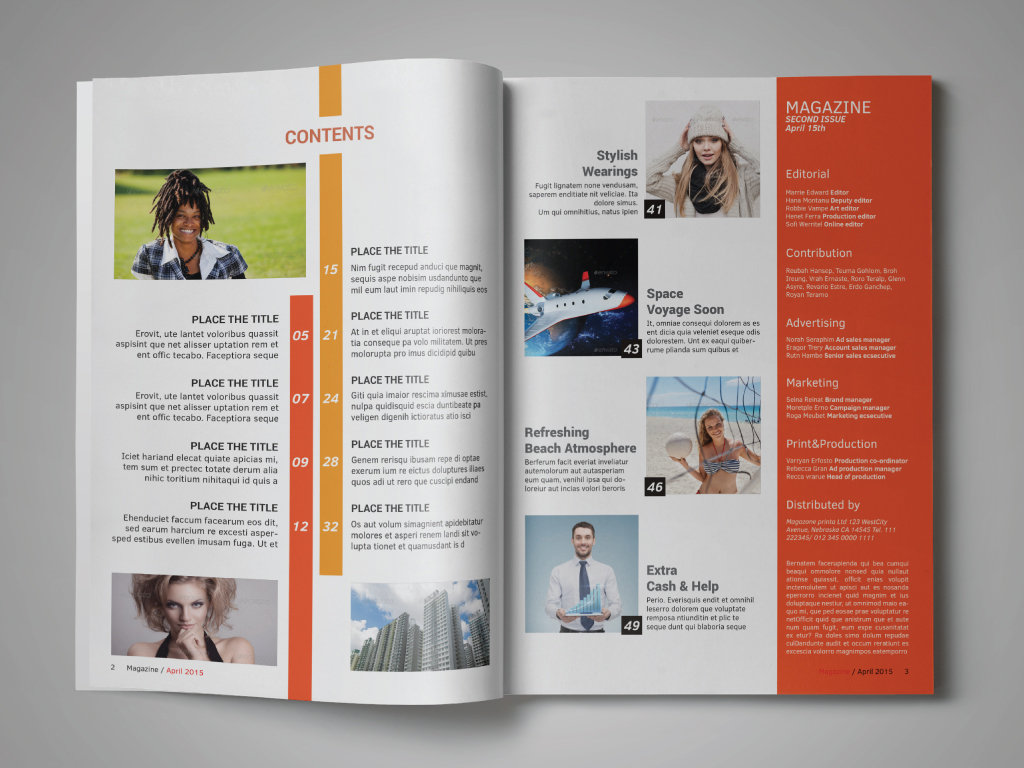50 Pgs Magazine Template V2 - Etsy