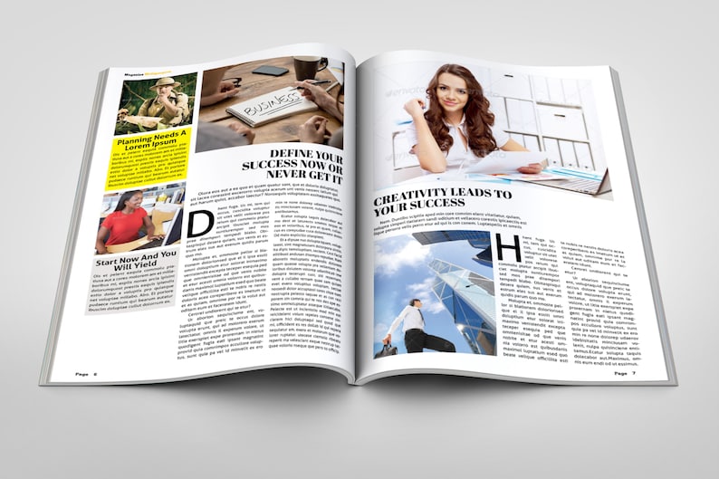 50 Pages Magazine Template V3 - Etsy