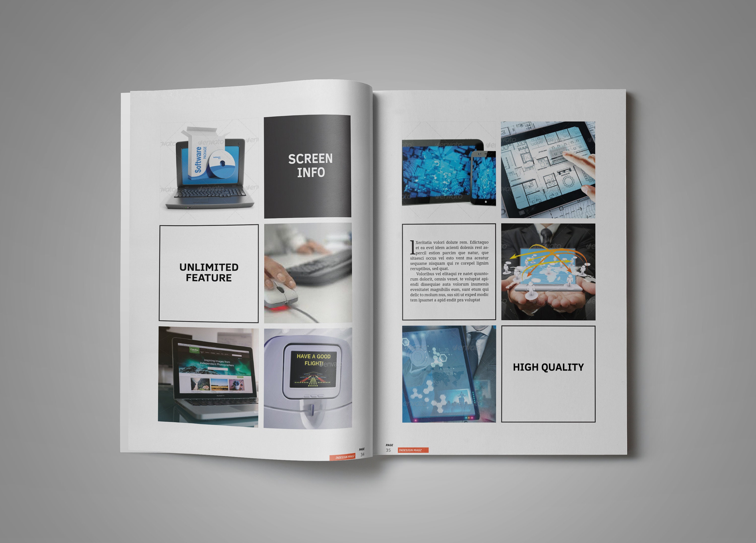 50 Pgs Indesign Magazine Template - Etsy