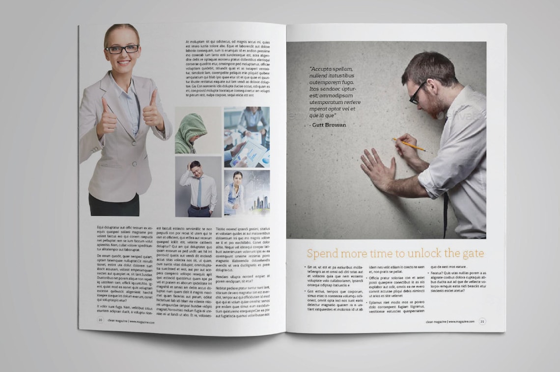 Corporate Magazine Template V2 - Etsy
