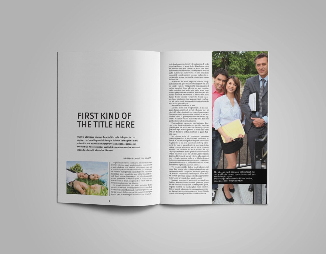 Corporate Magazine Template - Etsy