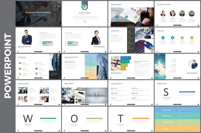 Corporate Project Presentation Template - Etsy