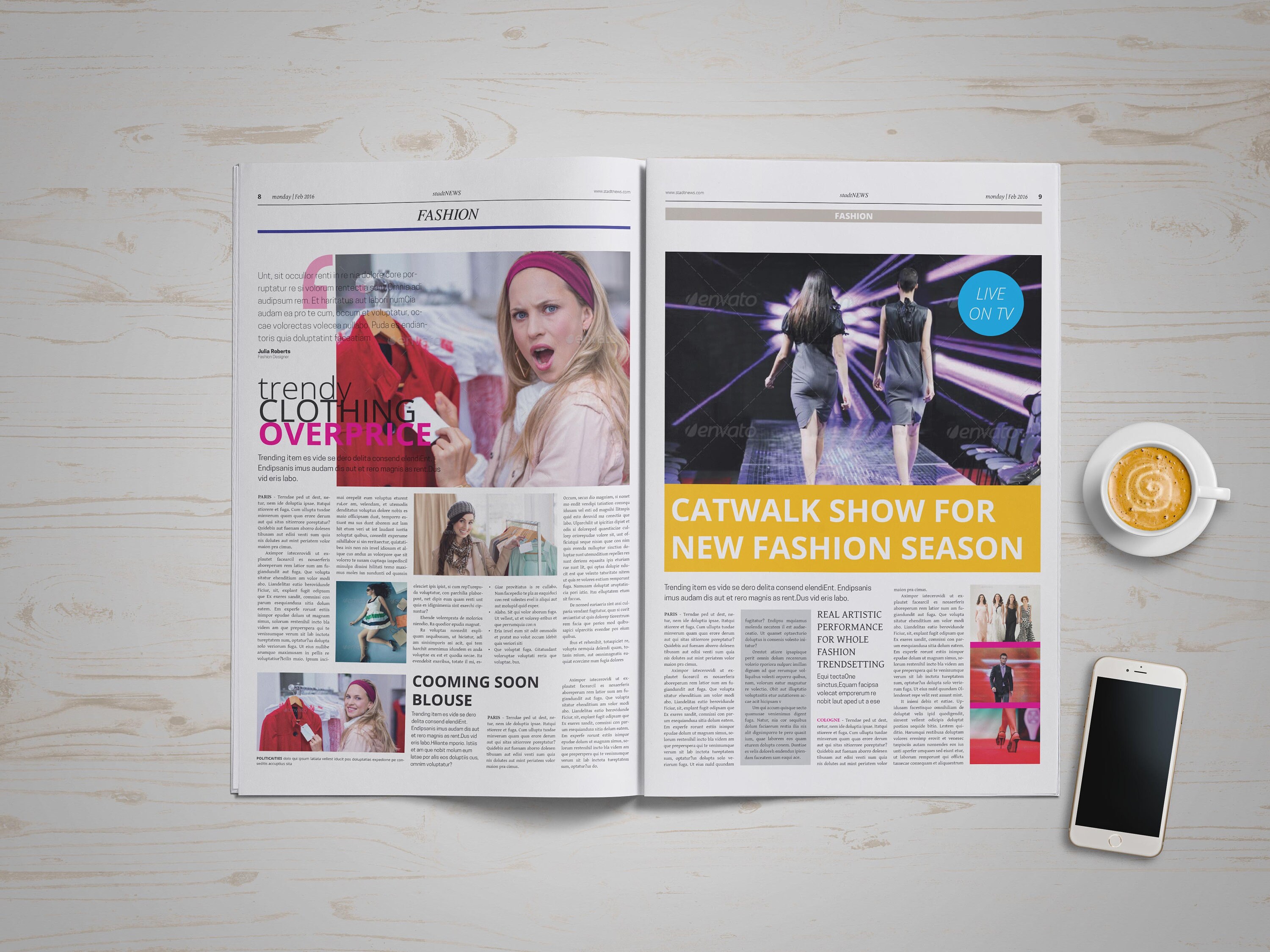 Multipurpose Newspaper Template - Etsy