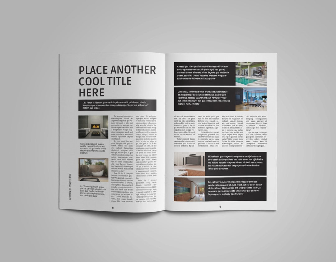 Corporate Magazine Template - Etsy