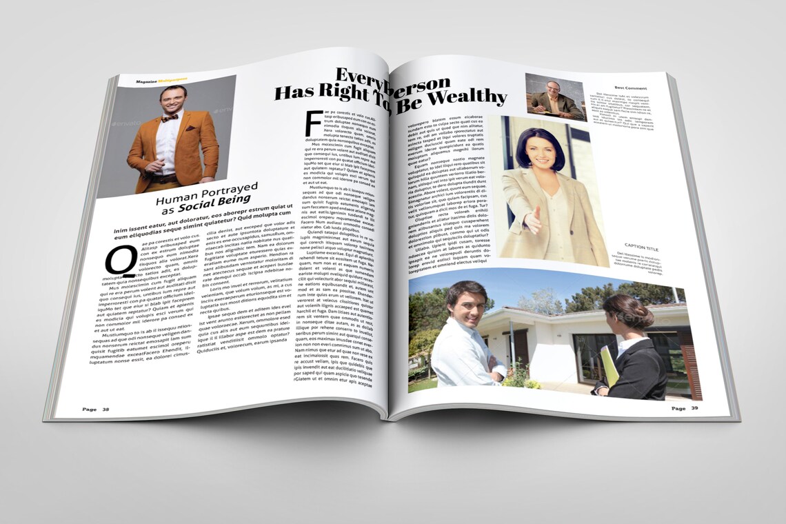 50 Pages Magazine Template V3 - Etsy