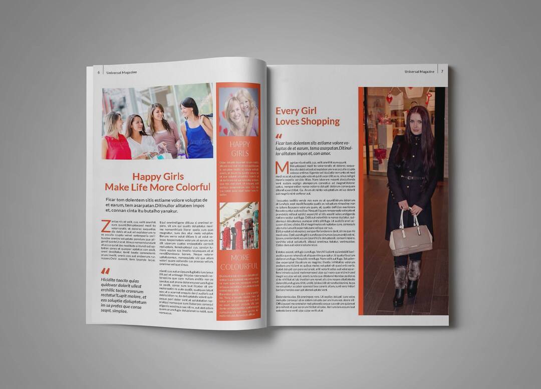 A5 Multipurpose Magazine Template 1 - Etsy