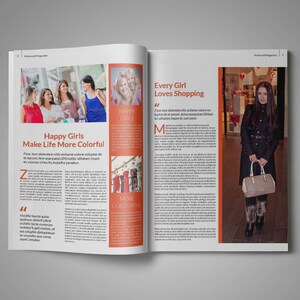A5 Multipurpose Magazine Template 1 - Etsy