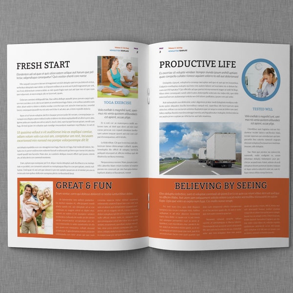 50 Pages Magazine Template V3 - Etsy
