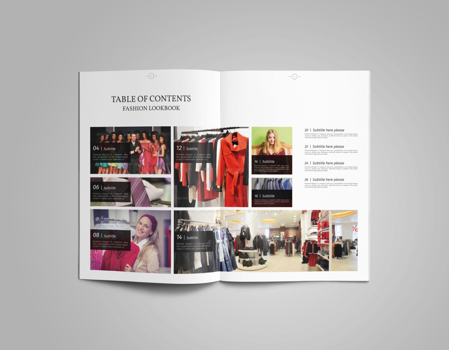 Indesign Lookbook Template - Etsy