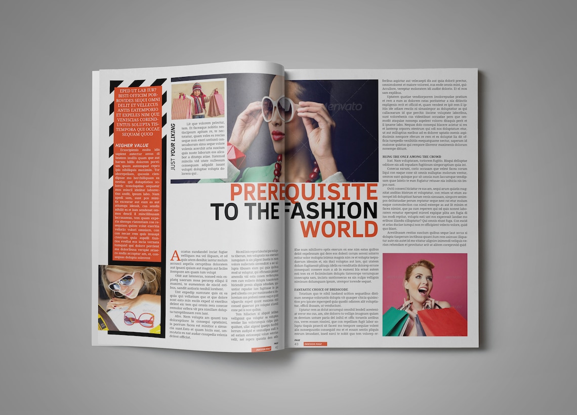 50 Pgs Indesign Magazine Template - Etsy