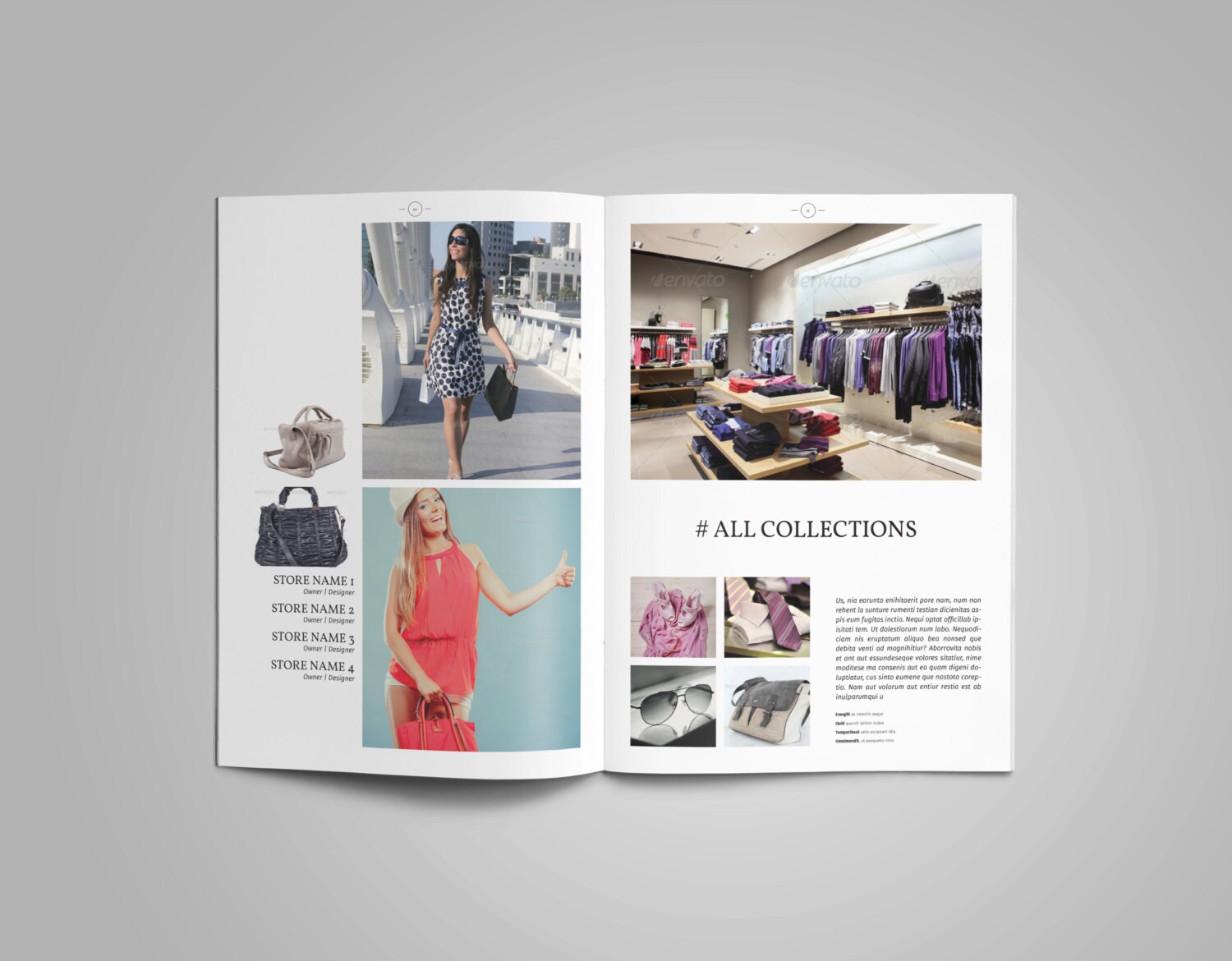 Indesign Lookbook Template - Etsy