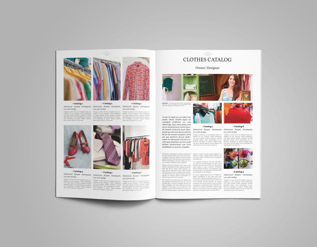 Indesign Lookbook Template - Etsy