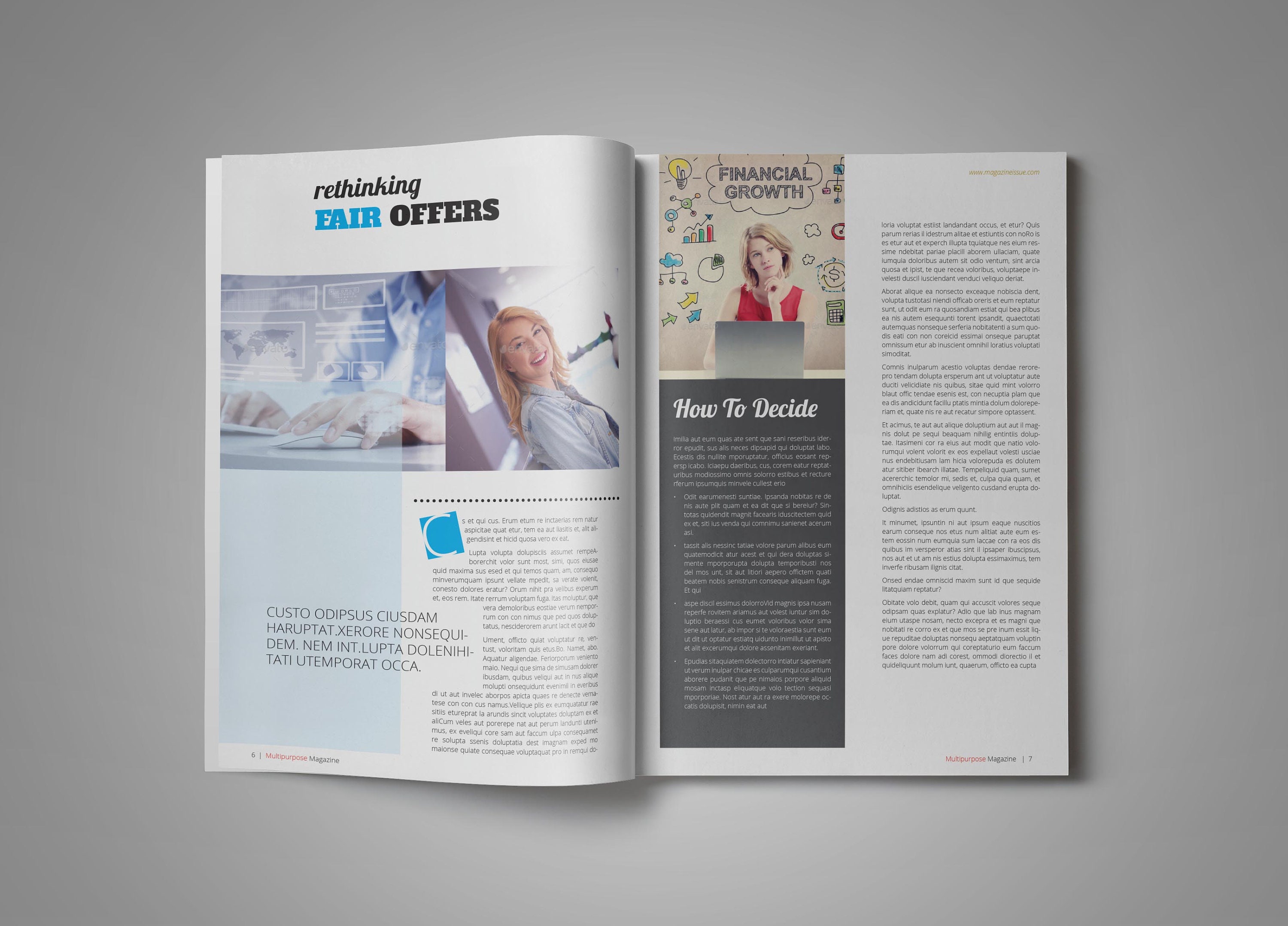 VOTEN Magazine Template - Etsy