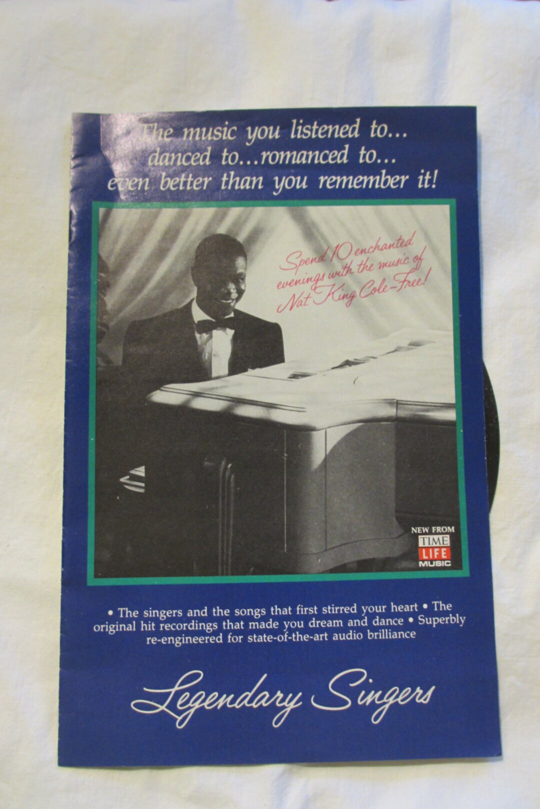 Nat King Cole Promotional Record. in the Legendary Singers Series ...