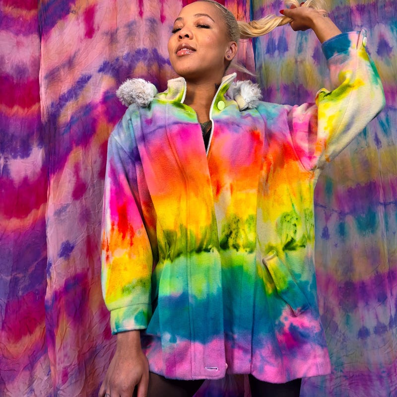 Rainbow Coat - Etsy