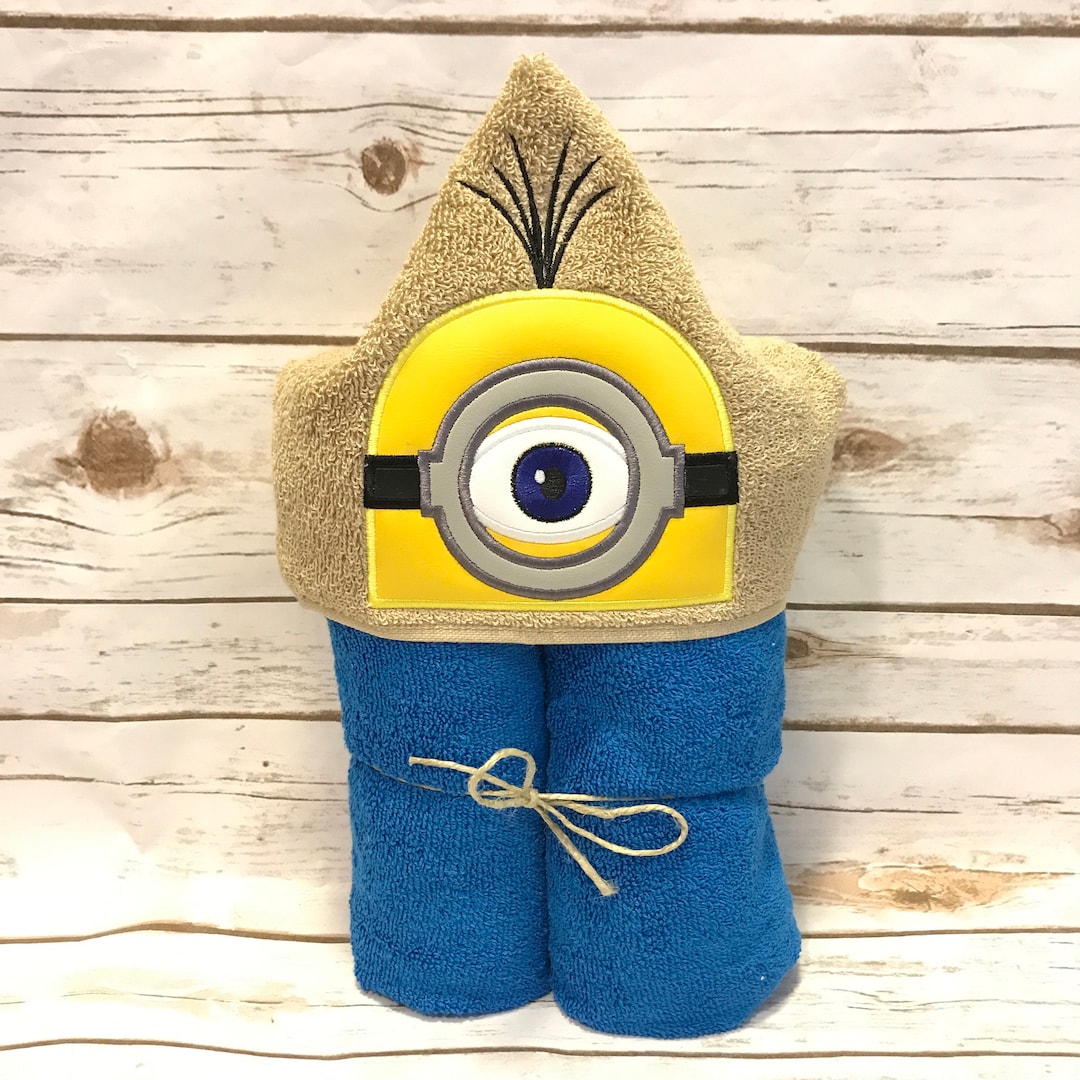 Minions Hooded Towel, Minions Bath Towel, Kids Minion Towel, Kids ...