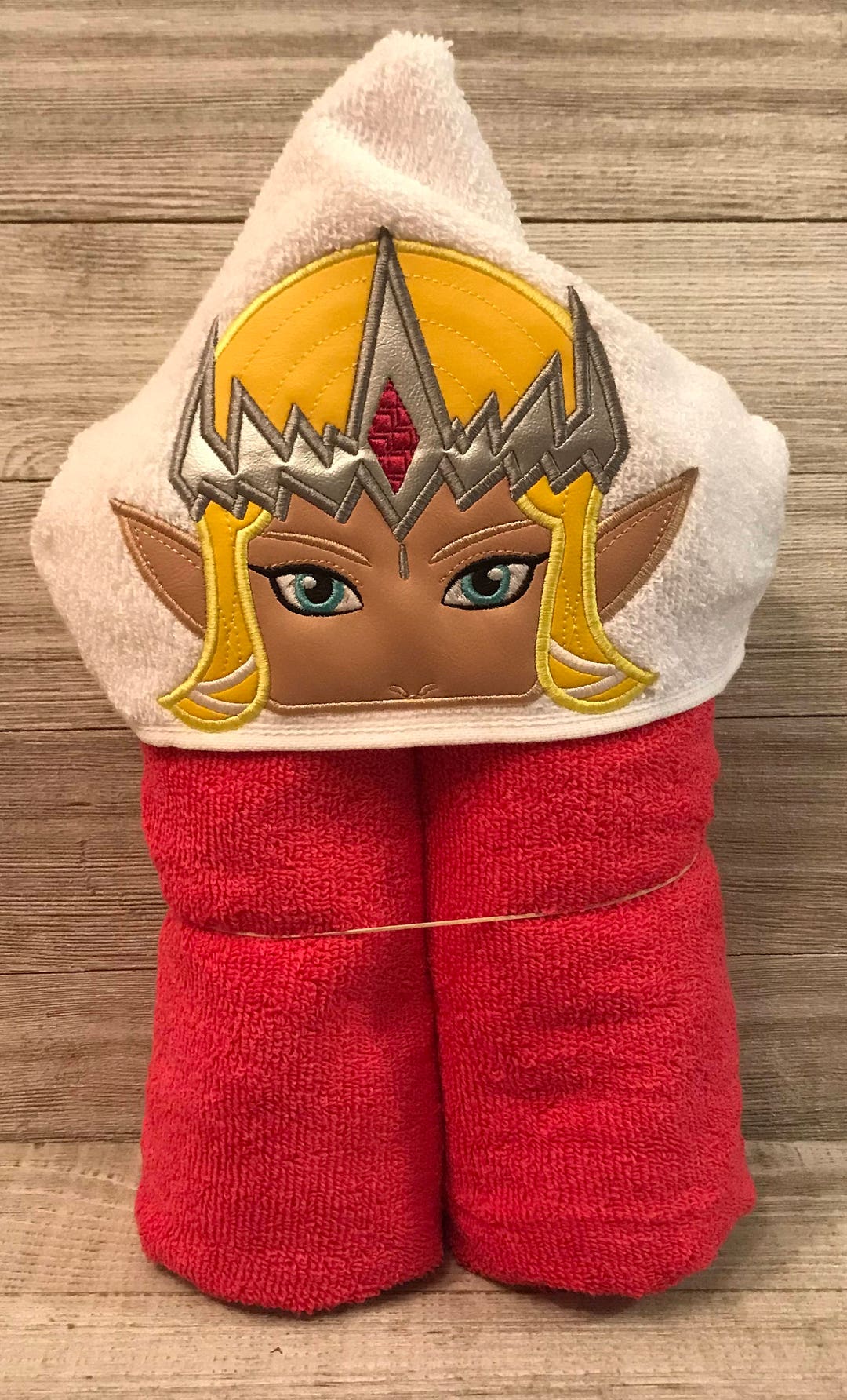Zelda Hooded Towel, Personalized Hooded Towel, Zelda Bath Towel, Video ...