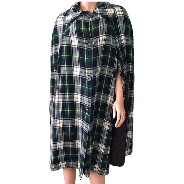 Plaid Cape - Etsy