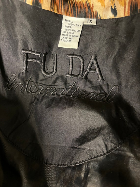 VINTAGE 100% silk Fuda leopard print bomber jacket si… - Gem