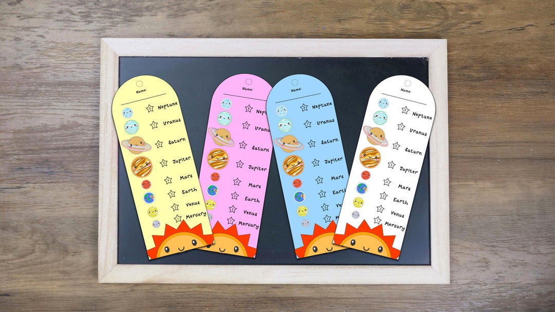 Printable Reward Card, Planets ,solar System,back to School, Classroom ...