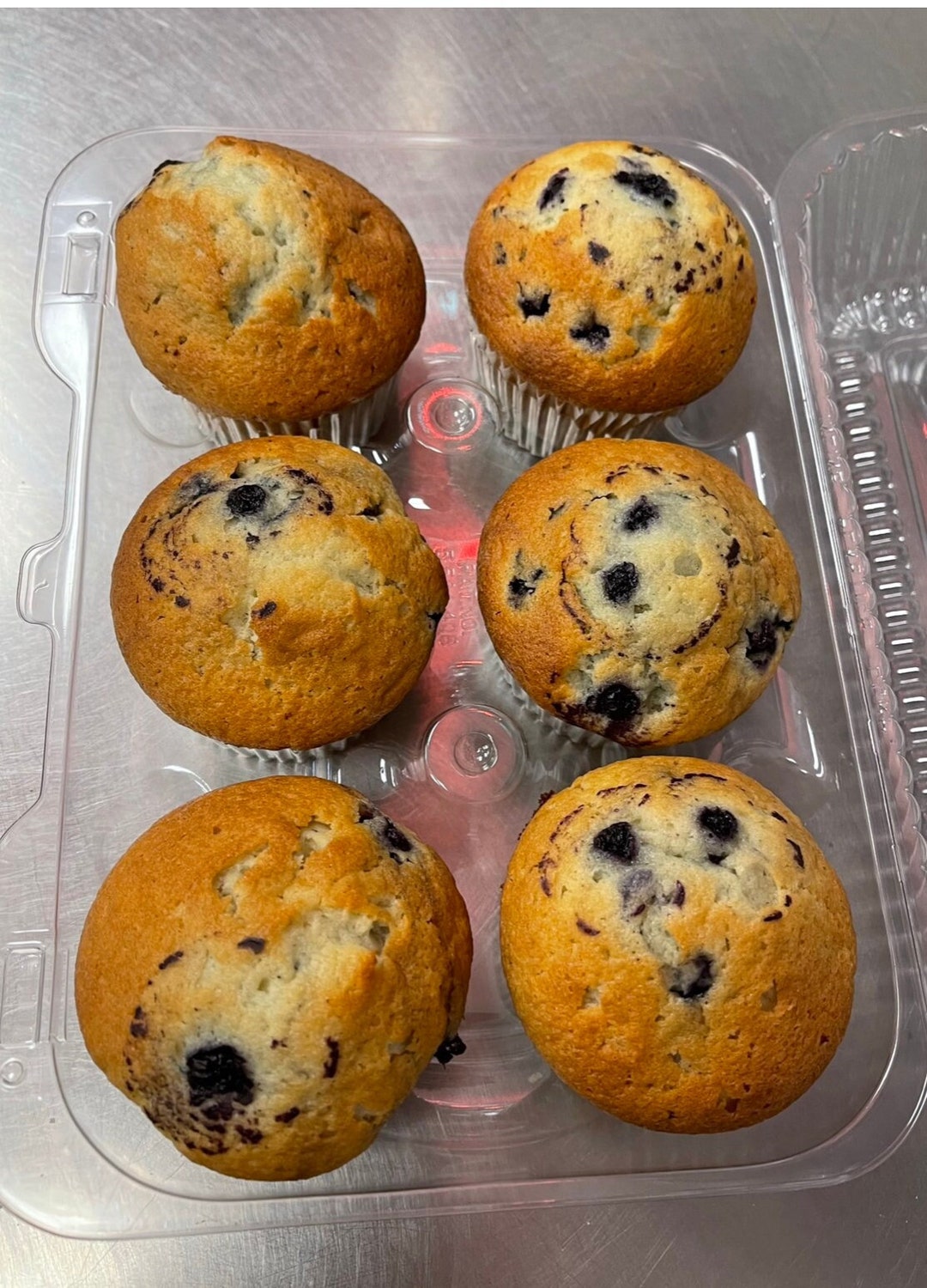 Medium Size Muffins, Set of Six, Choose From Chocolate Chip, Blueberry ...