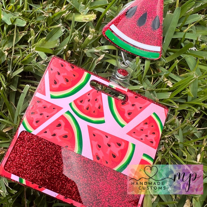 Watermelon Badge Reel | Cute Summer ID Holder| Summer Badge Reels ...