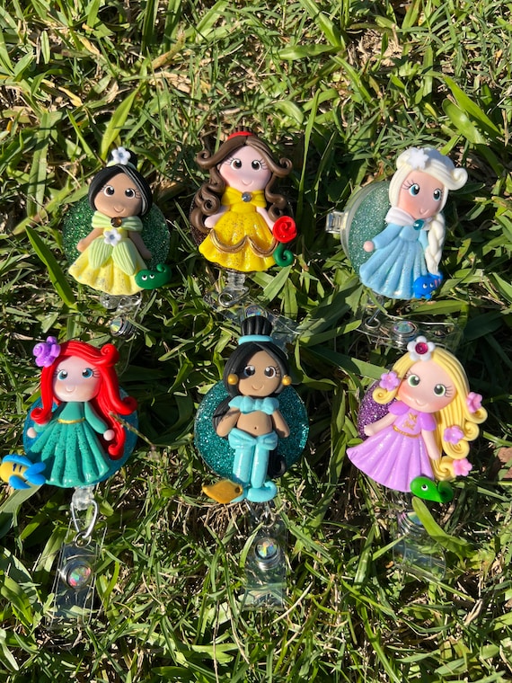 Princess Badge Reel Disney Princess Badge Reels Work Badge | Etsy