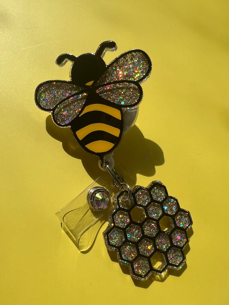 Bumble Bee Badge Reels, Hive Badge Reels, Honeycomb Badge Reels, ID ...