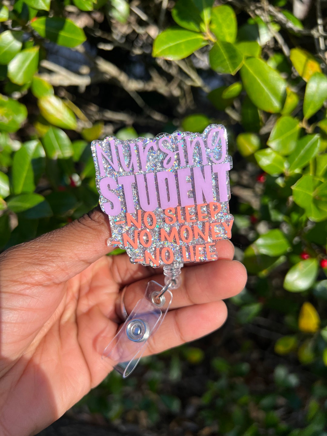 Nursing Student Badge Reel/ Nurse Student/ ID Holder/ Nurse Badge - Etsy