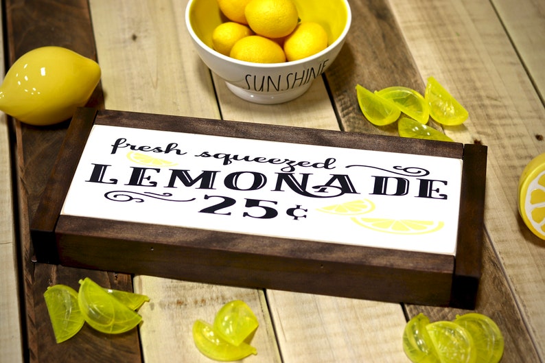Lemonade Wooden Sign Lemonade Stand Sign Fresh Squeezed Etsy