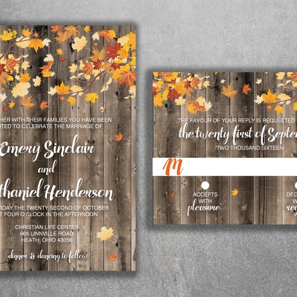 Fall Country Wedding - Etsy